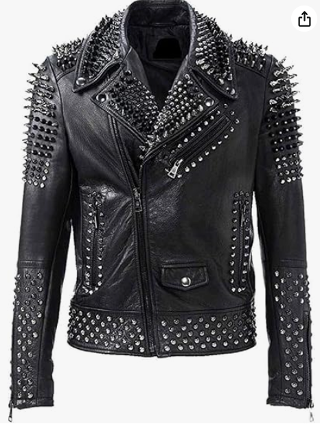 Black Rivet Leather Jacket